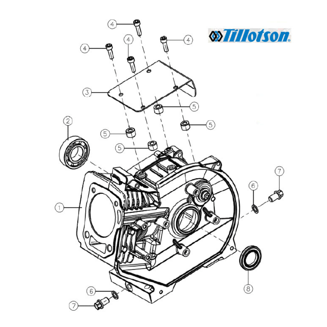 Tillotson 225 Crankcase Components | Tillotson 225 RS Engine | Point ...