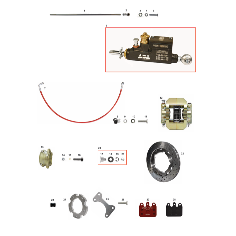 CKR VEN05 Brake System Components | Racing Go Kart Brake Components ...