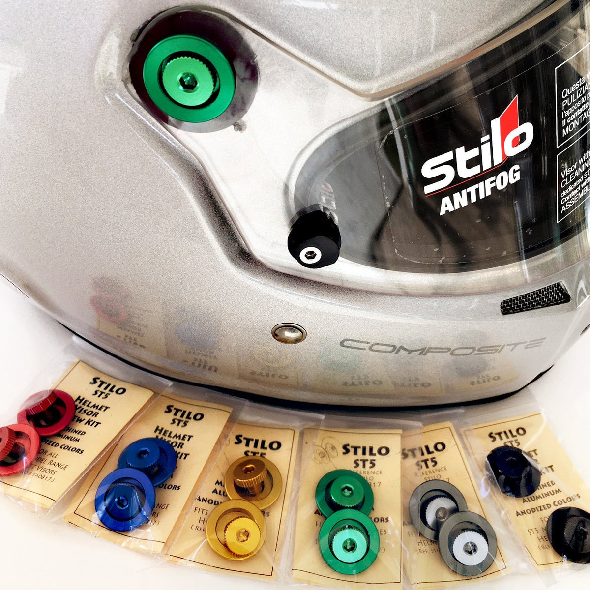 Stilo Helmet Shield Screw Kits | Stilo Helmet Accessories – Point Karting