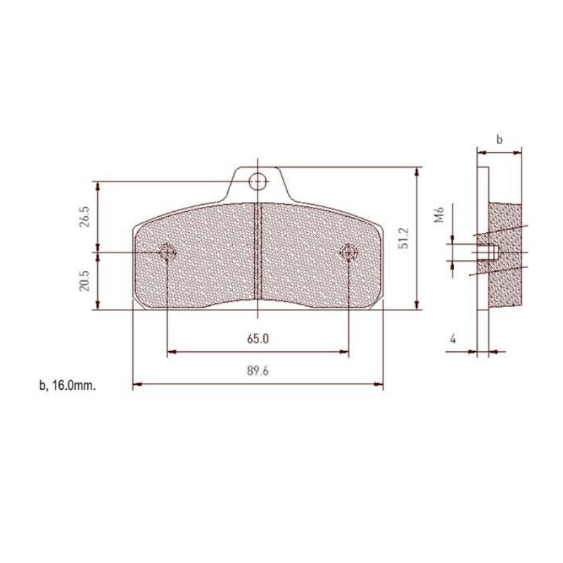 Birel Rear Brake Pads Set [Mid 2000s Era] (Set) | PointKarting.com ...