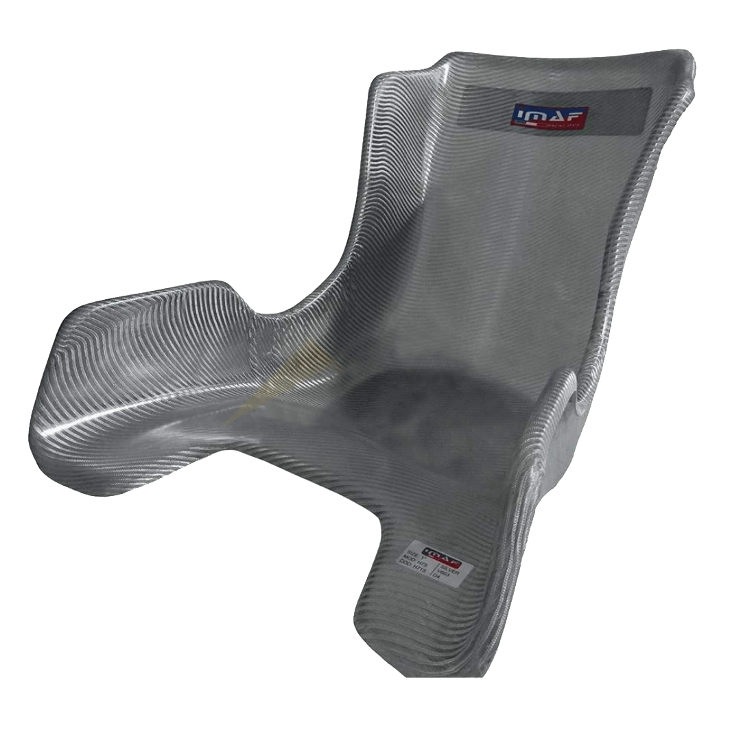 IMAF H7 Seat Silver Carbon | Go Kart Seats Fiberglass | Point Karting