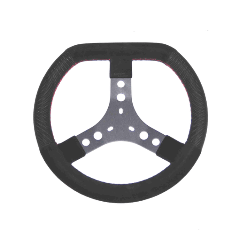 Steering Wheel, Black Leather KG | PointKarting.com – Point Karting