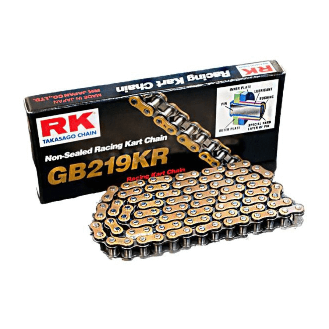 RK #219 Gold Kart Chains | RK Go Kart Chains | Point Karting